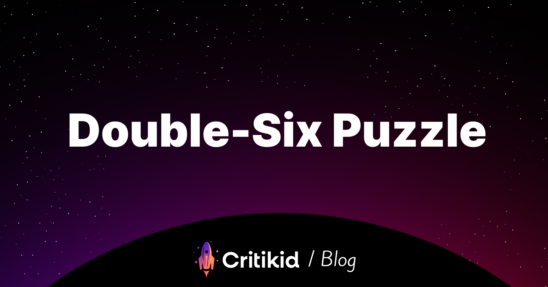Double-Six Puzzle - Critikid
